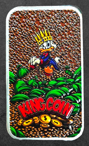 King Coin #1 Scrooge Colorized 1 oz .999 Silver Bar | Gold & Silver Canada