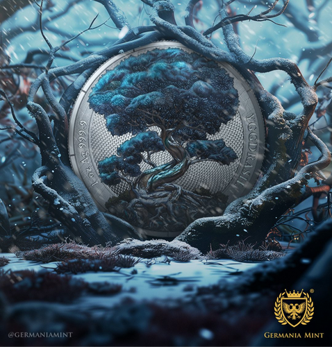 2025 Mythical Forest: Yggdrasil Winter 1 oz Silver BU | Gold & Silver ...