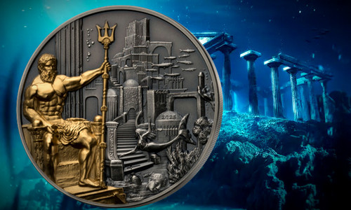ATLANTIS Epic Places 3 Oz Silver Coin 20$ Cook Islands 2023 | Gold ...