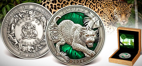 JAGUAR Colours of Wildlife 3 Oz Ultra High Relief Silver Coin $5 ...