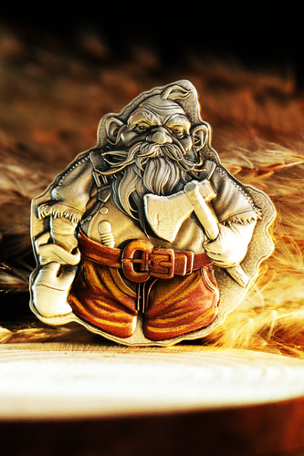 Dwarf - 2 oz .999 High Relief Silver Coin - 2000 Francs CFA Cameroon ...