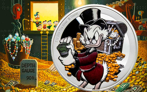 2022 Niue $10 Disney Scrooge McDuck 75th Anniversary 3 oz 999 Silver ...
