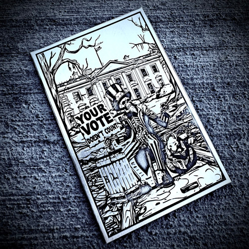 The American Lie 1 oz .999 Silver Card Bar | Gold & Silver Canada