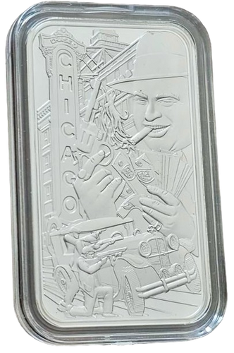 Public Enemies Al Capone 1 oz .999 Silver Bar Proof Finish | Gold ...