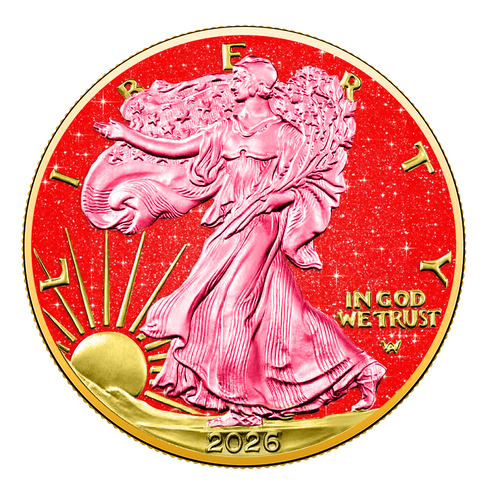 ROSE & RUBY Precious Collection - 1oz .999 Silver Coin - 1$ USA 2026 ...