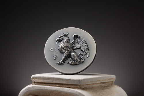 GRYPHON Numismatic Icon 1 Oz Silver Coin 5$ Cook Islands 2024 | Gold ...