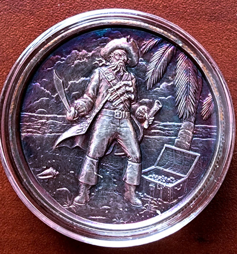 2 oz Privateer Collection | Pirate Captain Ultra High Relief Silver Rou ...