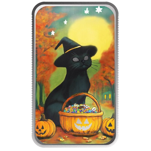 2024 Scottsdale Mint Spooky & Sweet Collection Trick or Treat Cat 1oz ...