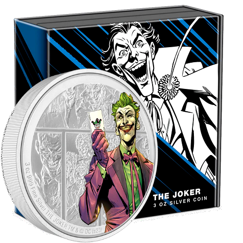 DC Villains – THE JOKER 3oz Silver Coin 2023 | Gold & Silver Canada