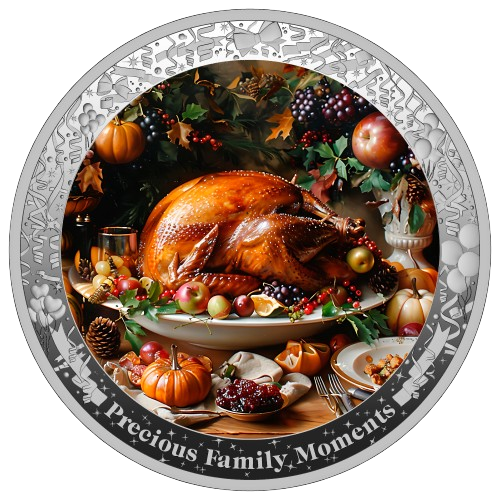 Precious Family Moments: Thanksgiving 1oz silver Coin 1000 Francs ...