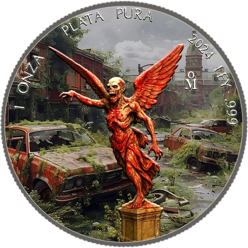 ZOMBIERTAD Apocalypse Zombie Libertad 1 Oz Silver Coin Mexico 2024 ...