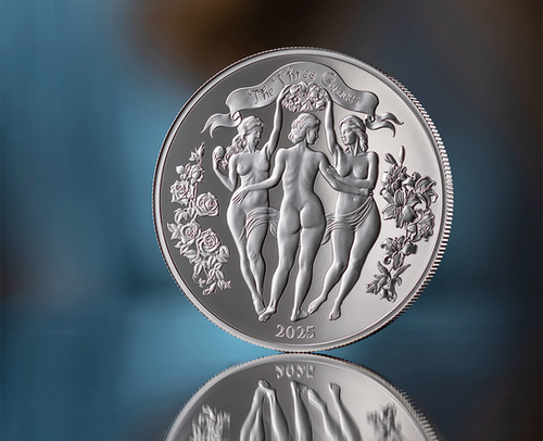 The Three Graces Premium Bullion 1oz .999 Silver Coin 1000F Cameroon ...