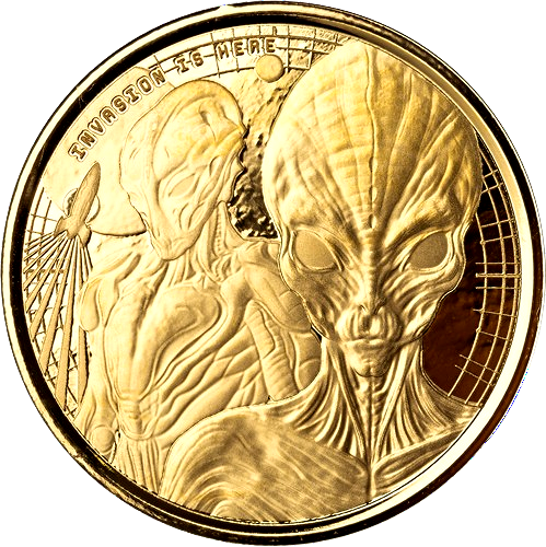 2023 Ghana Alien 1/10 oz 999.9 Gold Coin | Gold & Silver Canada