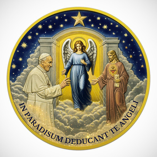 POPE FRANCIS ETERNAL LIFE - 1 Oz 999.9 Silver Coin 5$ Canada 2024 ...