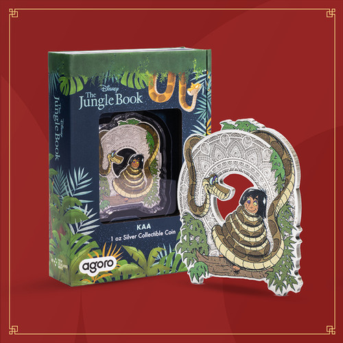 Disney Lunar Year of the Snake The Jungle Book Kaa 1 oz Silver $2 Niue ...