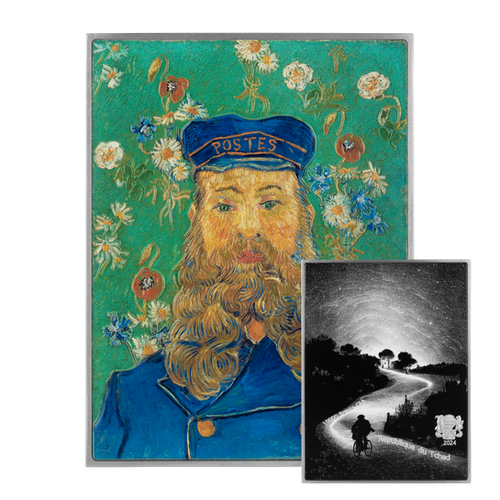 Portrait of Joseph Roulin 1889 by Vincent Van Gogh 2.5 oz Silver Chad 2024 | Gold & Silver Canada