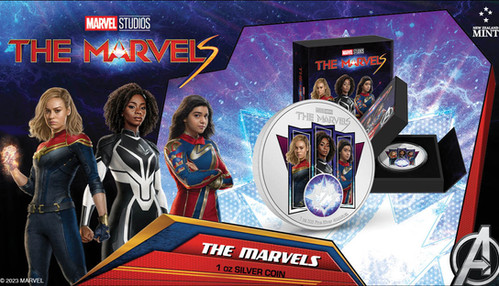 Marvel – The Marvels 1oz Silver Coin $2 Niue 2023 | Gold & Silver Canada