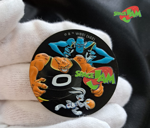 Space Jam 2oz .999 Glow inDark .999 Silver Coin in High Relief $5 Niue ...
