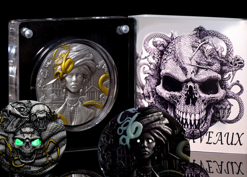 Queen of Voodoo - Marie Laveaux 2 oz .999 Silver Coin 2000 Francs ...