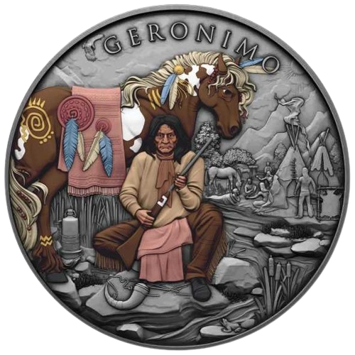 GERONIMO Legendary Warriors 1 Oz Silver Medal 2023 | Gold & Silver Canada
