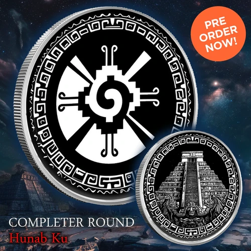 Hunab Ku - Aztec Shadows Completer Round - 1oz .999 Silver Round ...