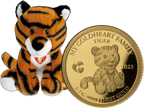 2023 Solomon Islands My Goldheart Tiger 0.5g Gold Coin | Gold & Silver ...