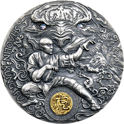 SHAOLIN TIGER – Martial Arts Styles – 2021 $5 Pure 2 oz High Relief ...
