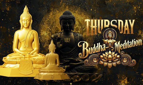 Thursday Buddha - The Posture of Meditation 1oz Silver Coin 5000 Franc ...