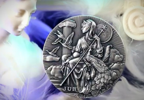 JUNO ROMAN GODS 2 oz Ultra High Relief Pure Silver Coin Niue 2023 ...