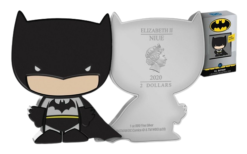 New Zealand 2020 Chibi Coin DC Comics Series Batman 1 OZ Silver coin ...