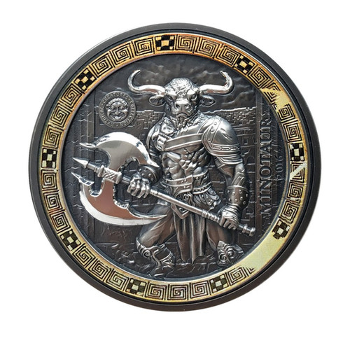 $10 High relief 2 oz silver coin - "The Minotaur"- Mythical Creatures ...