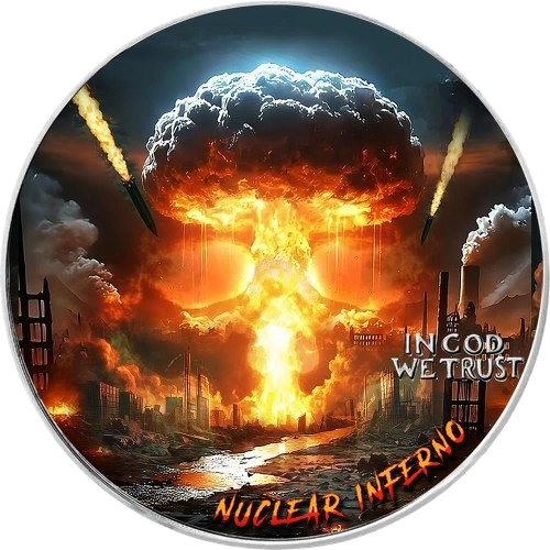 NUCLEAR INFERNO Mad World 1 Oz Silver Coin 1$ USA 2024 | Gold & Silver ...