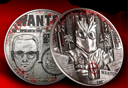 Zodiac Killer - True Crime Series - 2 oz .999 Silver Coin - 10000F Chad ...