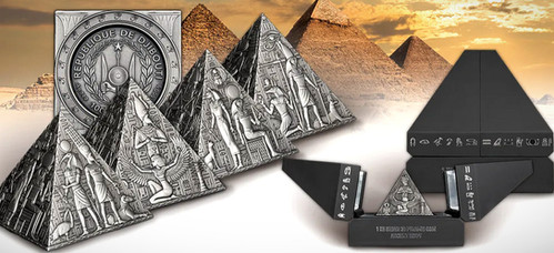 ANCIENT PYRAMID 1kg kilo .999 Silver Djibouti 2023 | Gold & Silver Canada