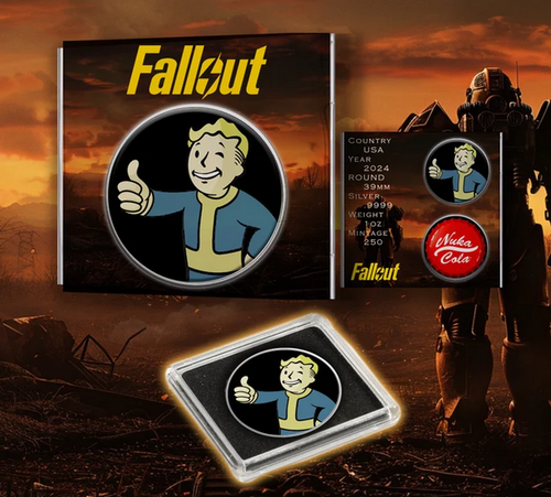 2024 Fallout Nuka-Cola 1oz color .999 Silver Round | Gold & Silver Canada