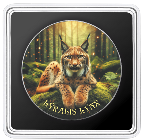 Lyralis Lynx : Forest Totems III Series 1oz .999 Silver Coin 1$ USA ...