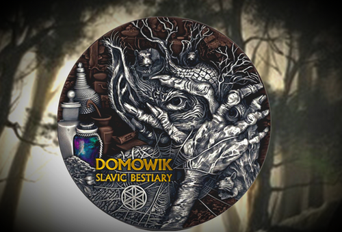 DOMOWIK Slavic Bestiary 3 oz Silver Coin 2000 Francs CFA Cameroon 2022 ...