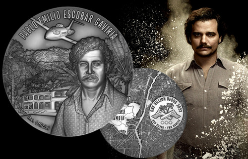 Pablo Escobar 2oz Silver 30th anniversary of death 2023 | Gold & Silver ...