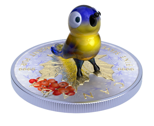 TIT Murano Glass Maple Leaf 1 Oz Silver Coin Canada 2022 | Gold ...