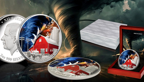 TORNADO - Forces of Nature 2 oz .999 Silver Coin $5 Niue 2024 | Gold ...