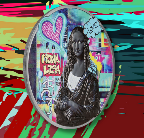 MONA LISA Graffiti Art 3 Oz Silver Coin Cook Islands 2023 | Gold ...