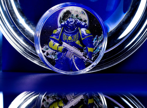 Astrals of War Space Marines Captain Kane 2 oz Silver Coin 2000 Francs ...