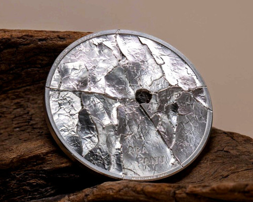 ABA PANU Meteorite Impacts 1 Oz Silver Coin 5$ Cook Islands 2022 | Gold ...