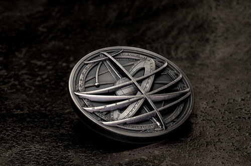 ARMILLARY SPHERE Historic Instruments 2 Oz Silver Coin 10$ Cook Islands ...