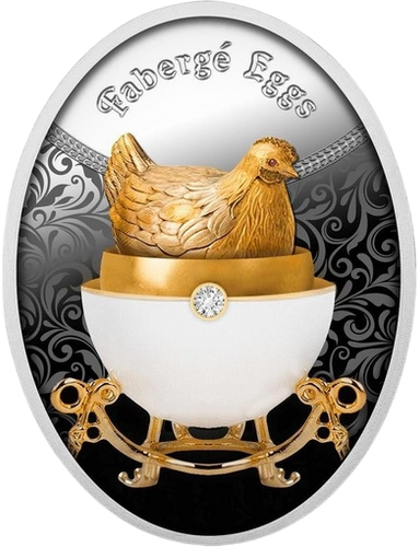 HEN EGG Fabergé Eggs Silver Coin 1$ Niue 2025 | Gold & Silver Canada