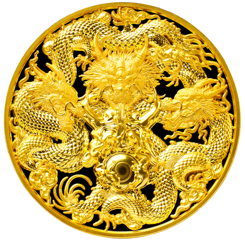 Triple Dragons 3 oz 999 Pure Silver Coin – Republic of Chad 2022 ...