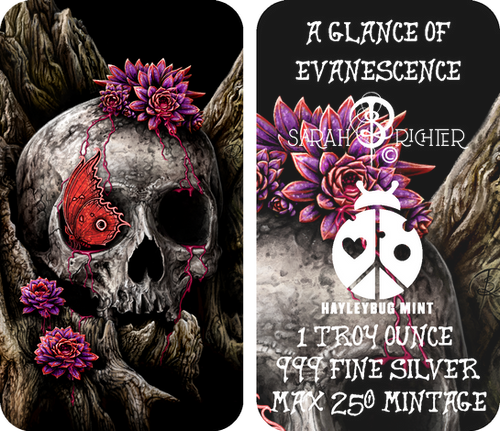 Echoes of Eternity: A Glance of Evanescence Colorized 1 oz .999 Silver ...