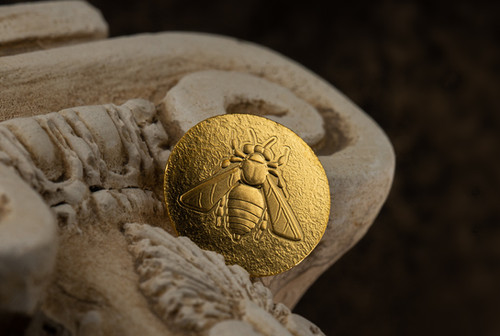 Honey Bee Ephesos Ancient Greece Gold Coin 5$ Cook Islands 2023 | Gold ...