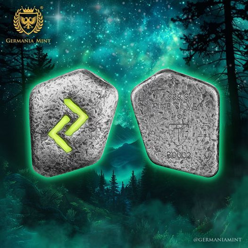 Jera Rune 1oz 999.9 Silver Coin Germania Mint 2024 | Gold & Silver Canada