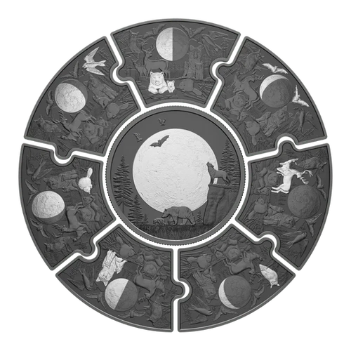 Moon phases - Puzzle Silver Coin Set - Canada 2025 | Gold & Silver Canada